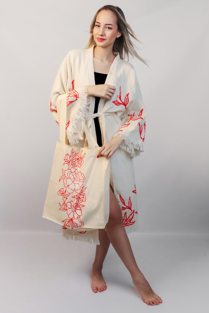 Floral Stone Print Kimono – Iconium Apparel